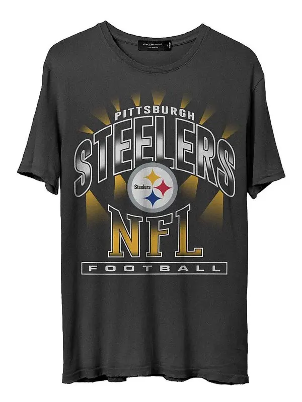 Junk Food Clothing Nfl Pittsburgh Steelers Chrome Tee - Black