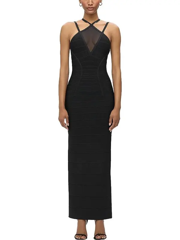 Herve Leger The Lana Gown - Black