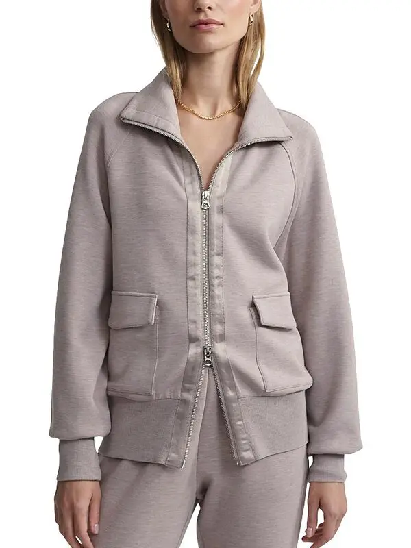 Varley Roxbury Zip Jacket - Taupe Marl