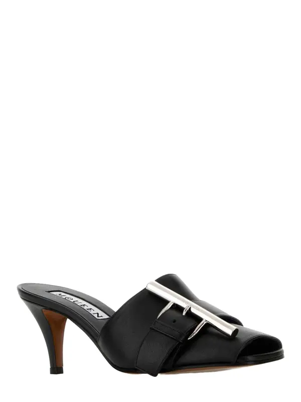 Alexander McQueen 70mm Leather Sandals - Black
