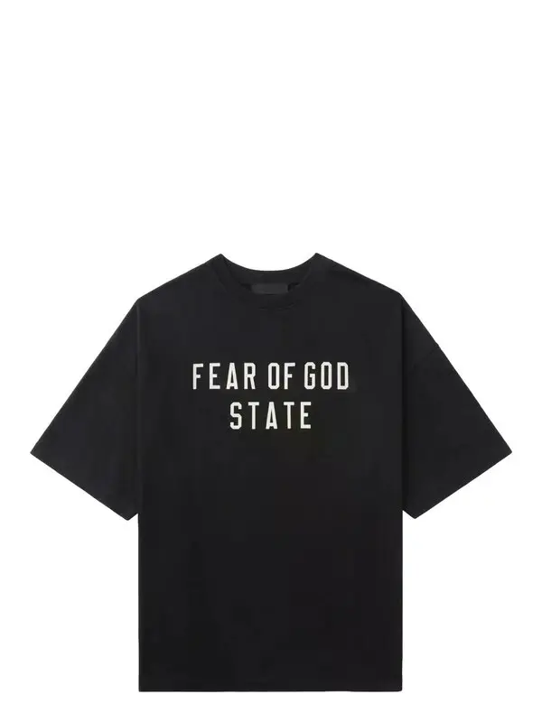 Fear Of God Logo-print T-shirt - Black