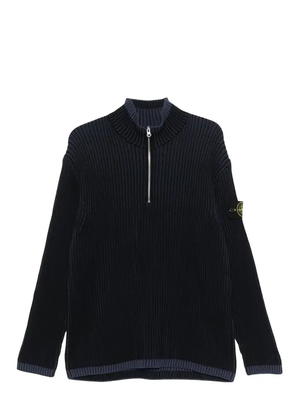 Stone Island Virgin Wool Sweater - Blue