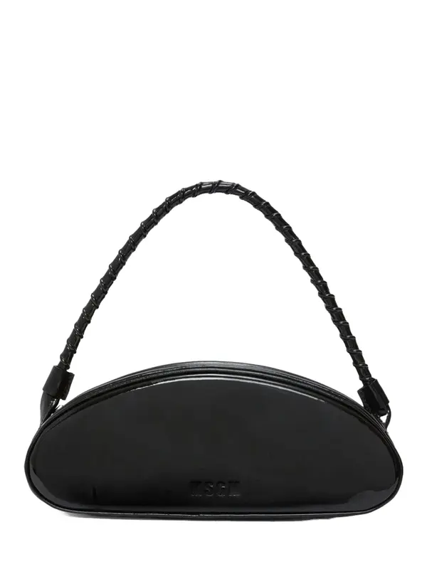 MSGM Logo-debossed Leather Tote - Black