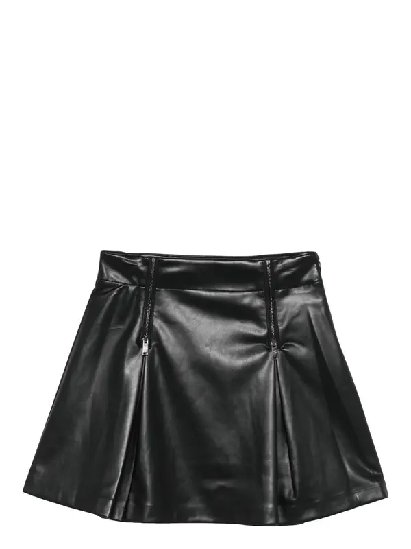 Dkny Faux Leather Mini Skirt - Black