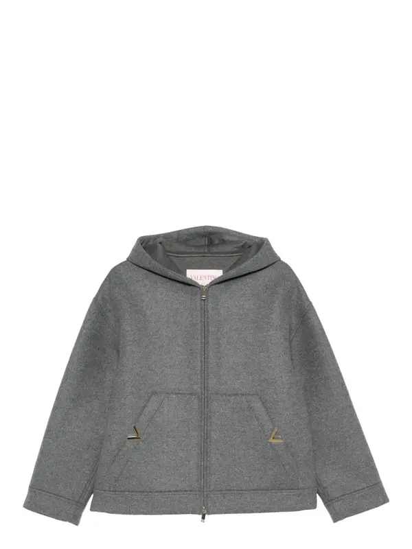 Valentino Garavani Vlogo Oversized Jacket - Grey