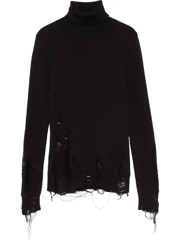 MAISON MARGIELA Distressed-effect Sweater - Black