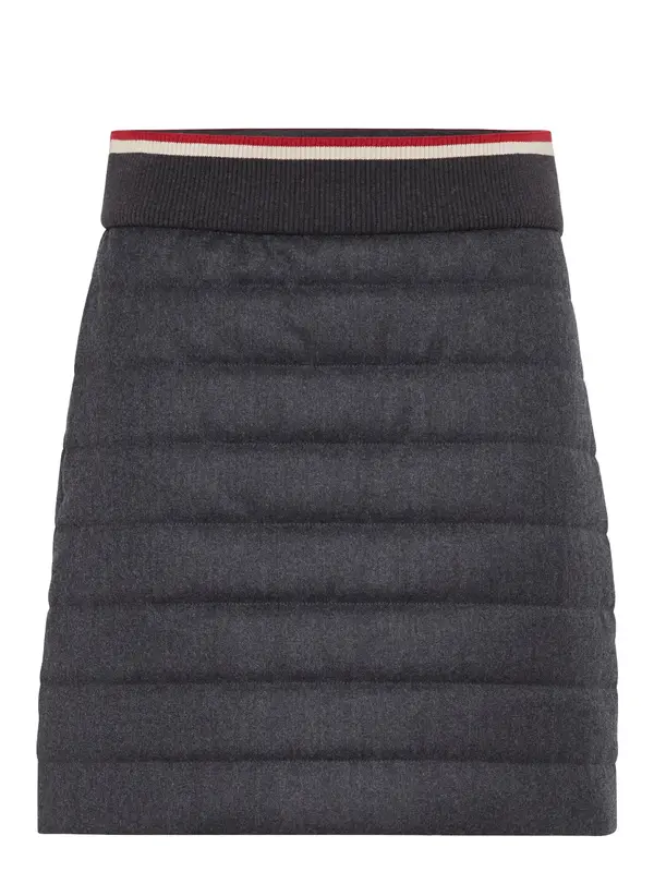 Brunello Cucinelli Padded Mini Skirt - Grey