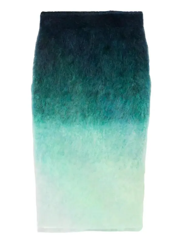 Casablanca Gradient Ankle-length Skirt - Green