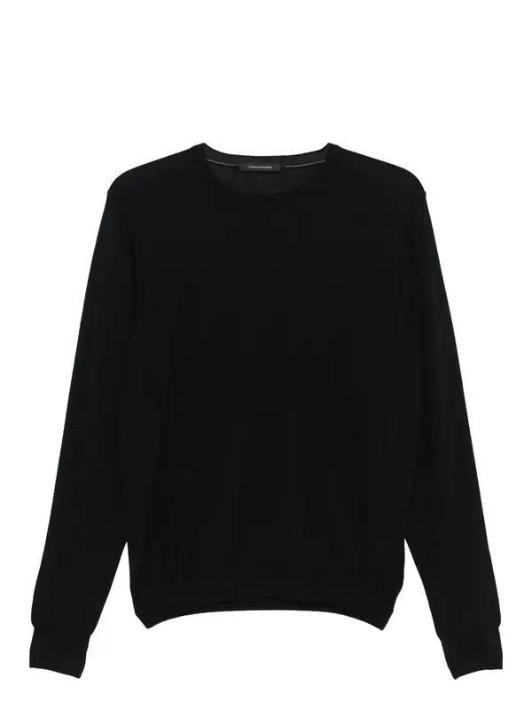 Tagliatore Round-neck Jumper - Black