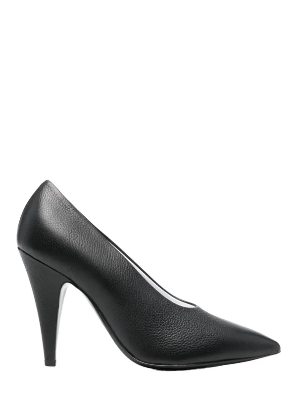Moschino 100mm Leather Pumps - Black