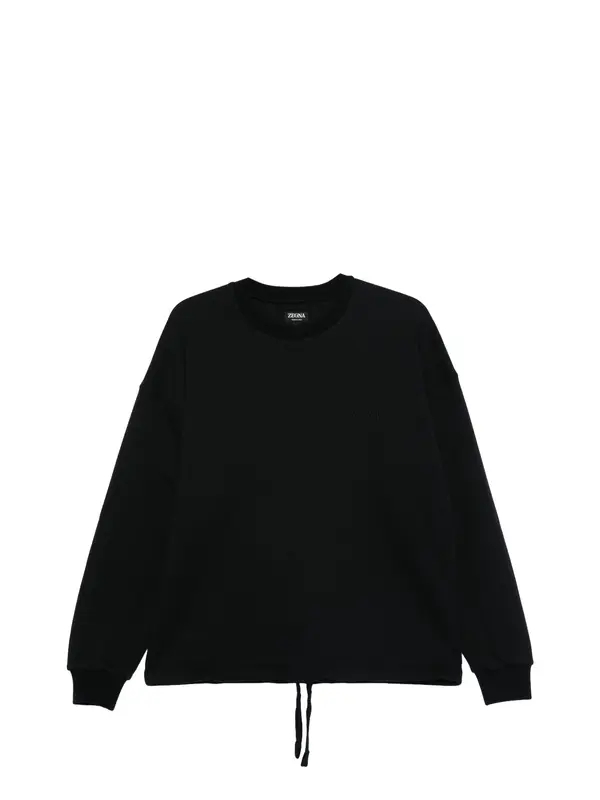 Zegna Crew-neck Sweatshirt - Black