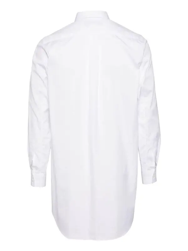 BLACK COMME DES GARÇONS Side-slit Shirt - White