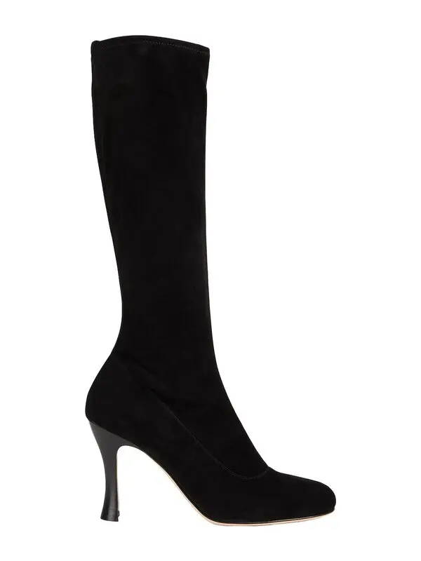 SERGIO ROSSI Royal Stretch-suede Boots - Black