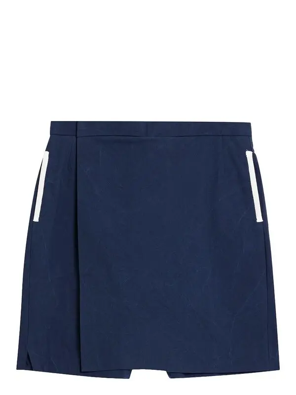 Thom Browne Layered Cotton-canvas Shorts - Navy