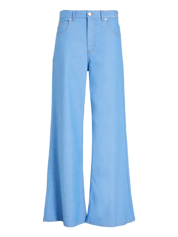 Marni High-rise Wide-leg Jeans - Blue