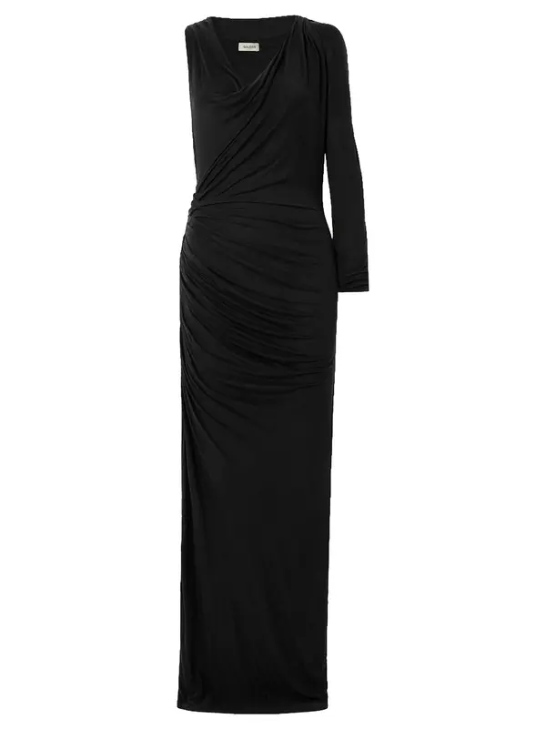 Gauge81 Myrtia Asymmetric Maxi Dress - Black