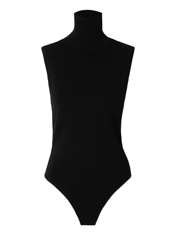 Gauge81 Panta Knitted Turtleneck Bodysuit - Black