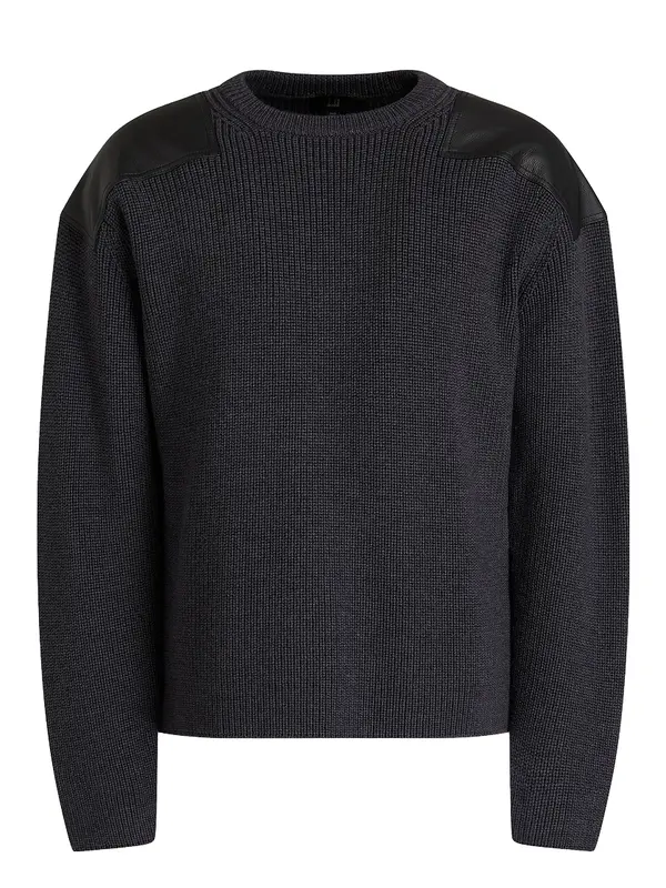 Dunhill Ribbed Merino Wool Sweater - Charcoal