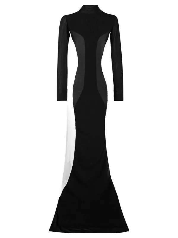 GRACE LING Silhouette Maxi Dress - Black