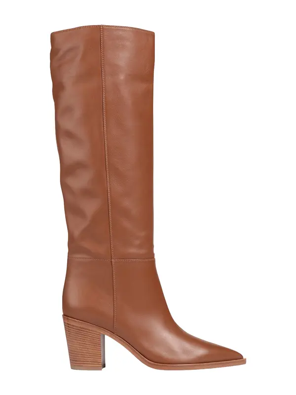 GIANVITO ROSSI Daenarys Leather Knee Boots - Tan