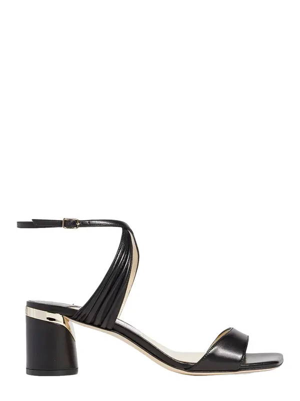 JIMMY CHOO Jago 60 Leather Sandals - Black