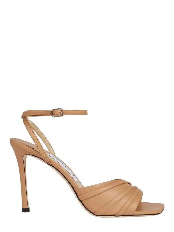 JIMMY CHOO - Jimmy Choo Basil 95 Leather Sandals