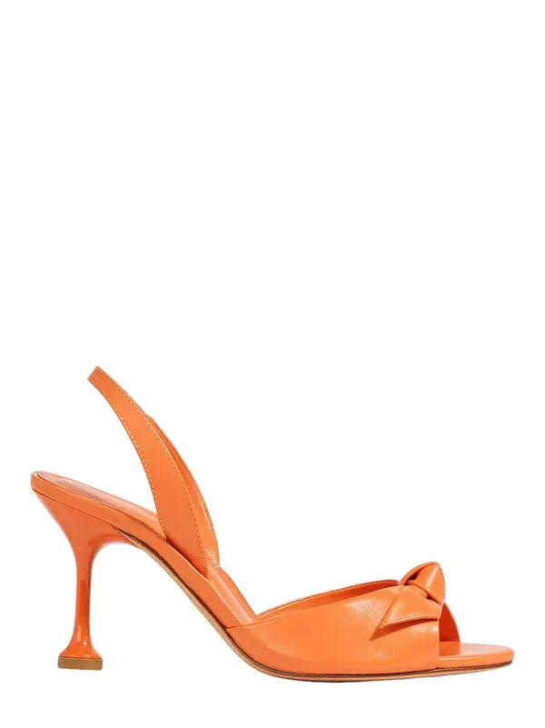 ALEXANDRE BIRMAN Clarita Easy Leather Slingback Sandals - Orange