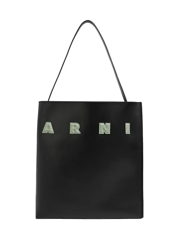 Marni Museo Leather Tote - Black