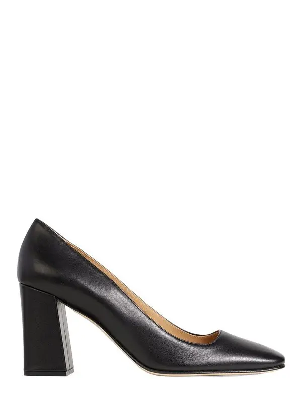 SERGIO ROSSI 80 Leather Pumps - Black