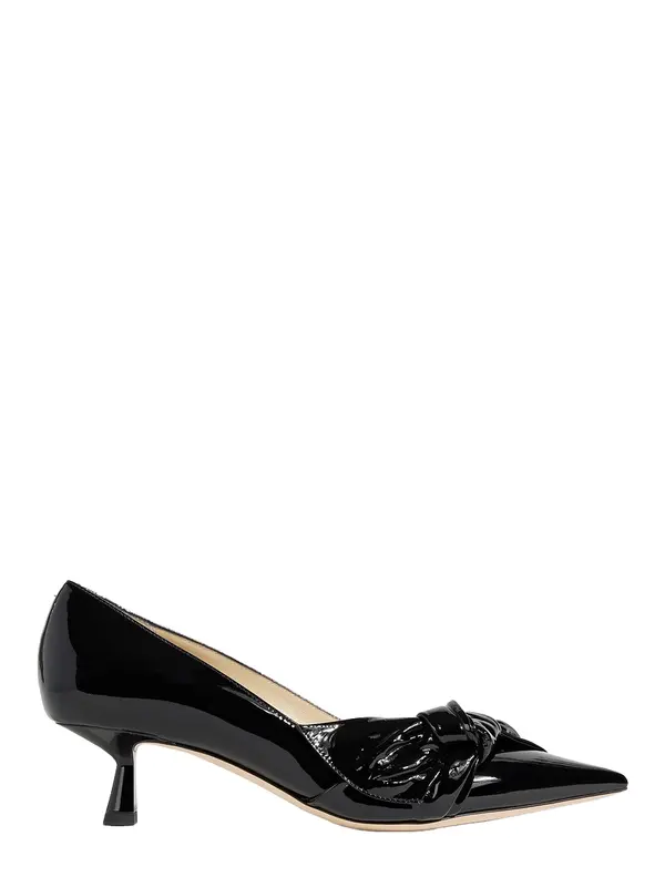 JIMMY CHOO Elinor 45 Patent-leather Pumps - Black