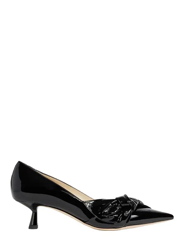 JIMMY CHOO Elinor 45 Patent-leather Pumps - Black