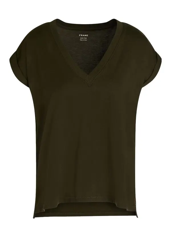 FRAME Cotton-jersey T-shirt - Dark Green