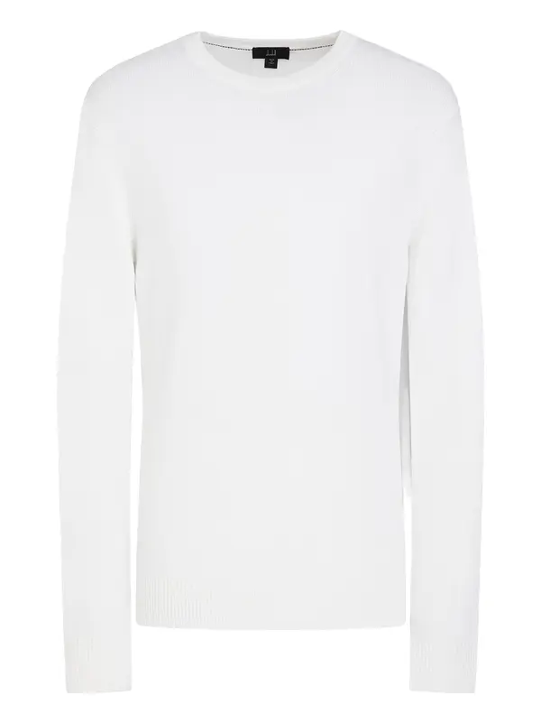 Dunhill Wool And Silk-blend Sweater - White