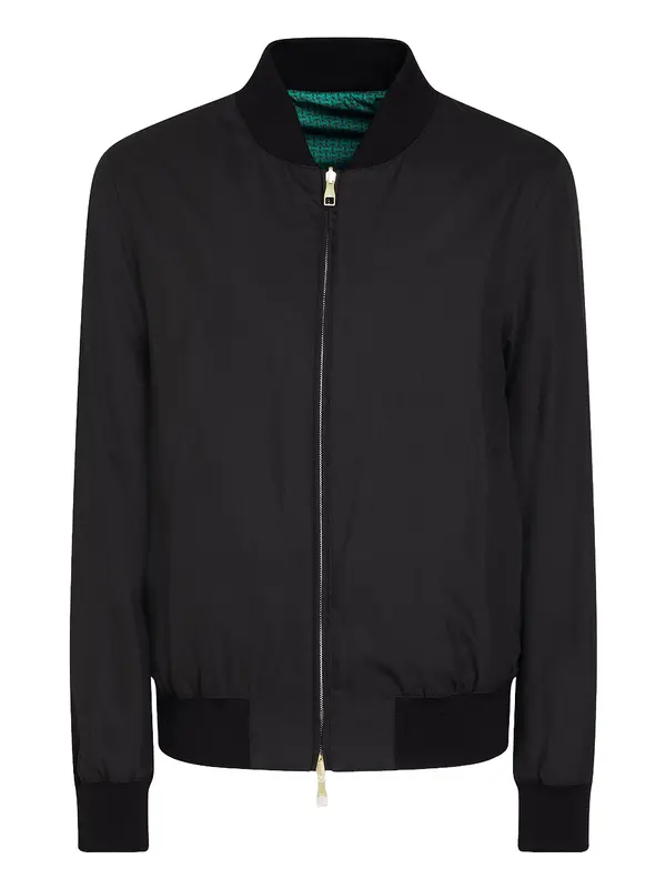 Dunhill Cotton-blend Twill Bomber Jacket - Black