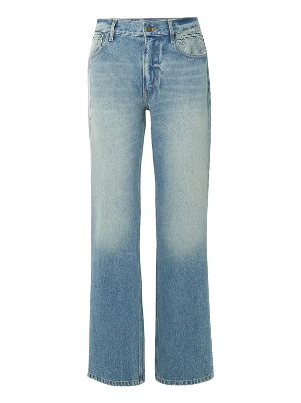 Gauchere Cutout Low-rise Jeans - Mid Denim