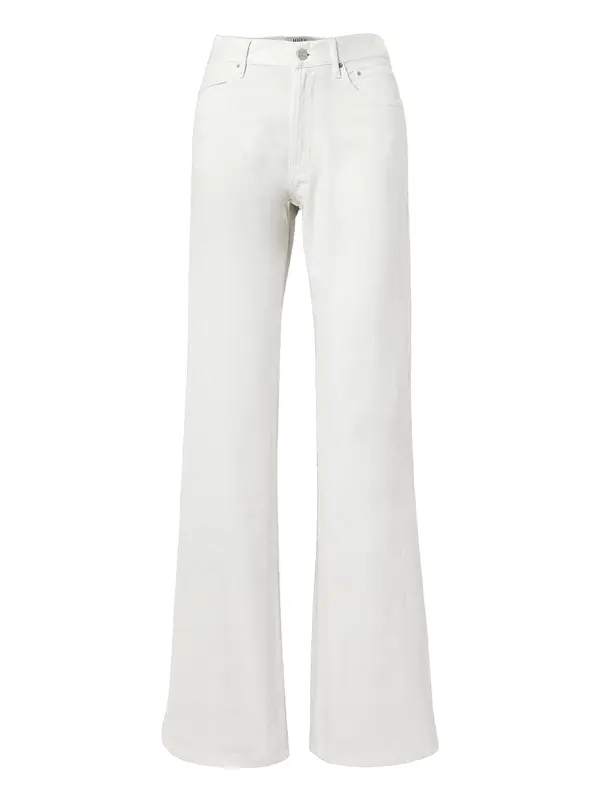 Gauchere Zip-embellished Straight-leg Jeans - White