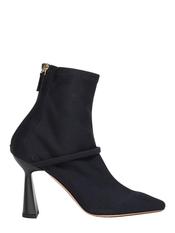 MALONE SOULIERS Oliana 95 Stretch-jersey Ankle Boots - Black