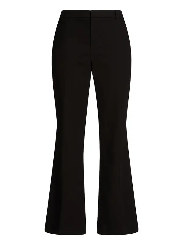 Vince Stretch-cotton Bootcut Trousers - Black
