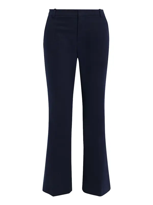 Vince Stretch-cotton Bootcut Trousers - Navy