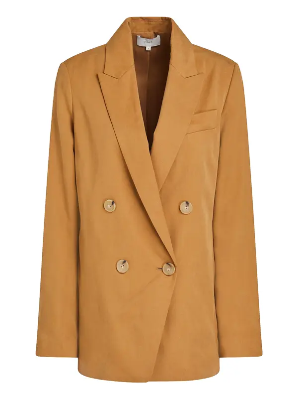 Vince Tencel™ Lyocell-blend Twill Blazer - Camel