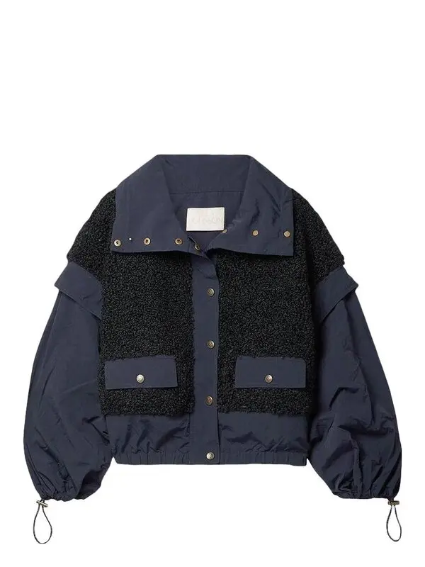 Ulla Johnson Aidan Shell And Fleece Jacket - Navy