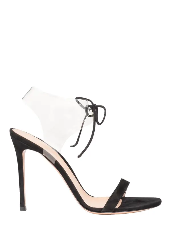 GIANVITO ROSSI Estelle Suede And Tpu Sandals - Black