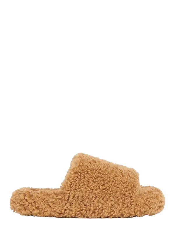 Apparis Dillon Bouclette Slippers - Brown