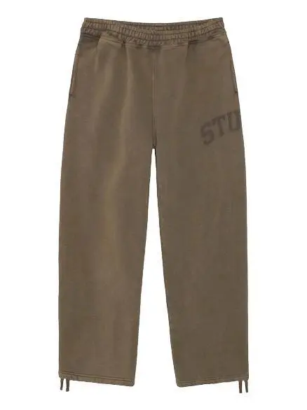 StÜssy Faded Graphic Fleece Pant - Olive