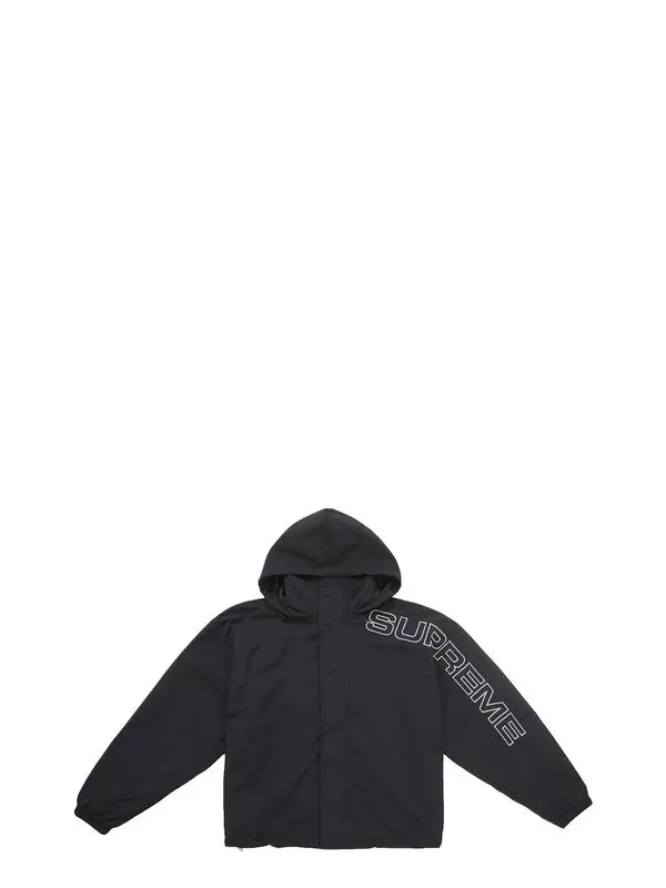 Supreme Spellout Embroidered Track Jacket - Black