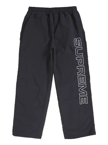 Supreme Spellout Embroidered Track Pant - Black