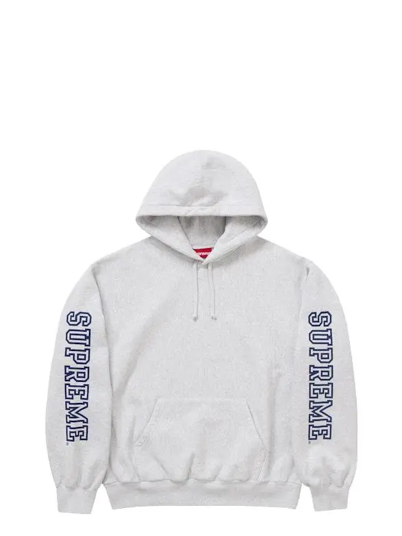 Supreme Collegiate Sleeve Hooded Sweatshirt - Ash Grey