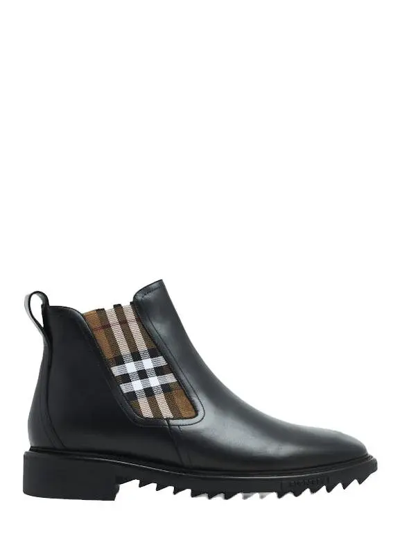 Burberry Allostock Chelsea Boots - Black/beige