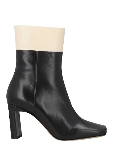 WANDLER Leather Ankle Boots - Black