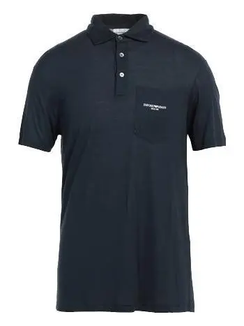 Emporio Armani Polo Shirt Size Lyocell, Viscose - Blue